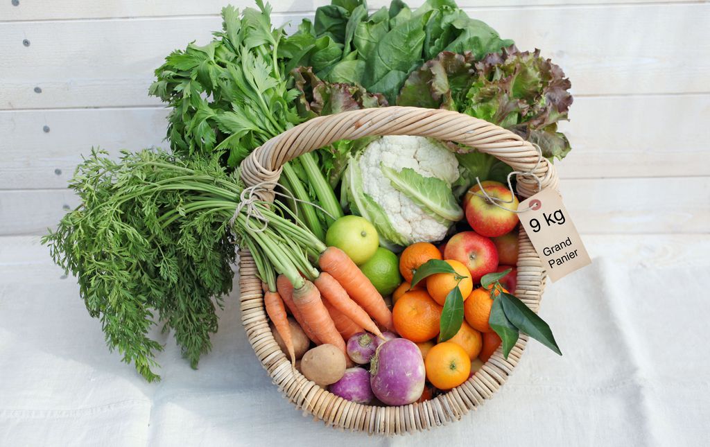 Livraison panier bio de légumes et de fruits Livraison panier bio de légumes et de fruits